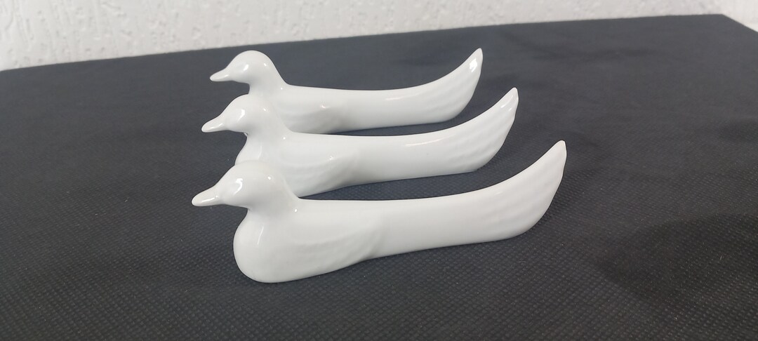 Set of 3 Vintage French Porcelain Table Knife Rests / Tableware - Etsy
