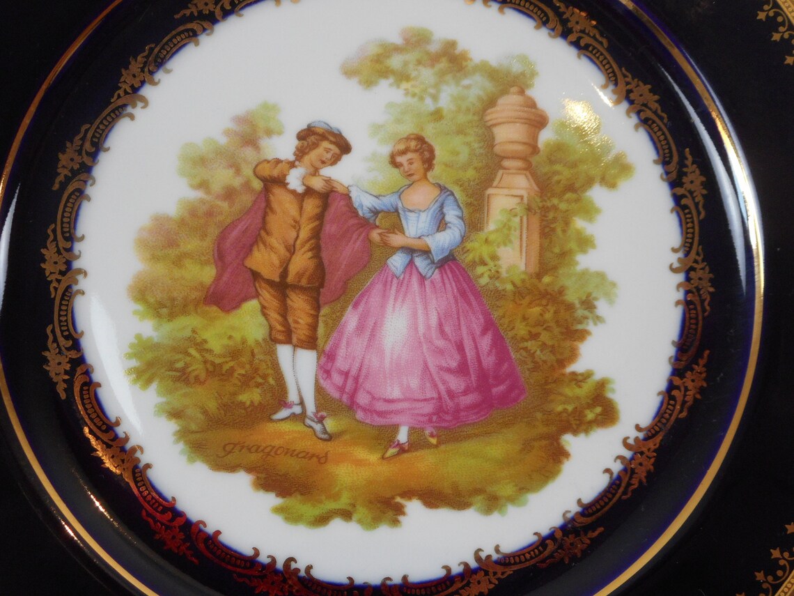 Elegant vintage French Limoges Castel porcelain decorative | Etsy