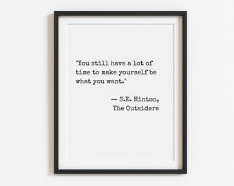 Outsiders Quotes - Etsy UK