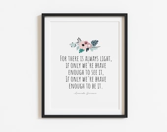 Amanda Gorman Print, Digital Download, Inauguration, Poem ...