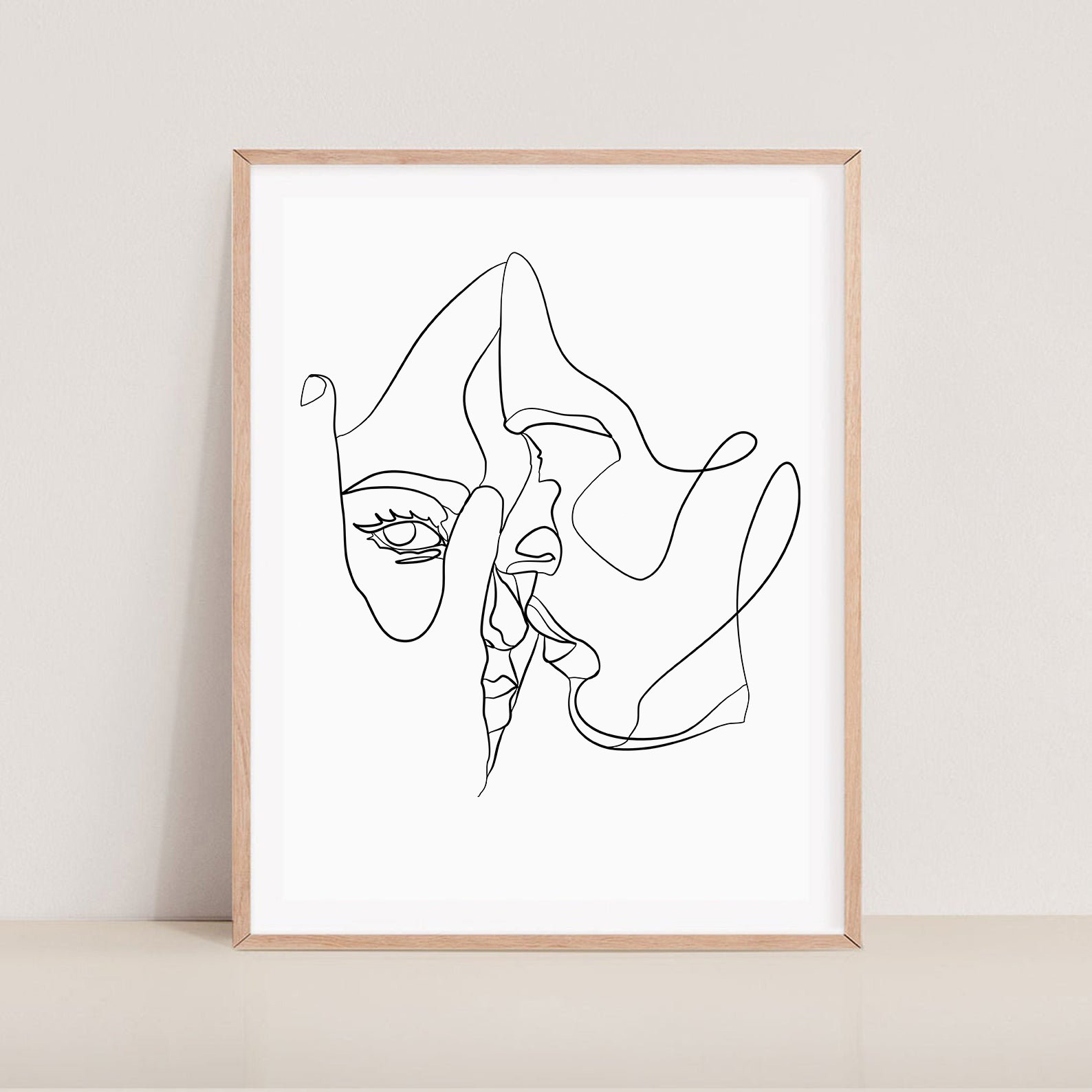 Couples Embrace Line Art Print, Cuddle Line Art, Line Art Print, Black ...