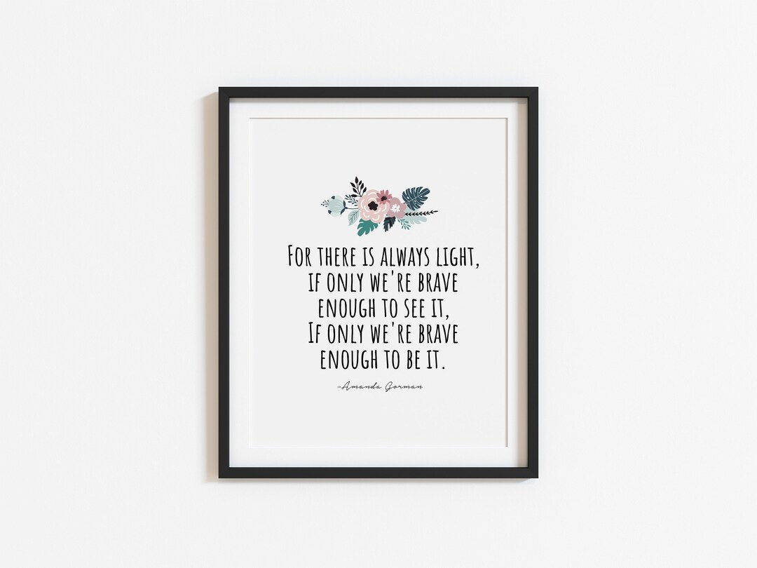 Amanda Gorman Print, Digital Download, Inauguration, Poem ...