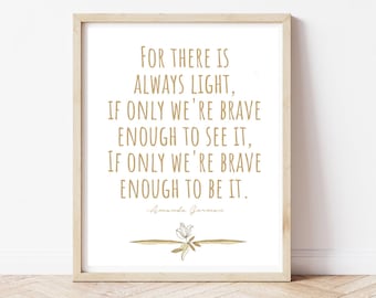 Amanda Gorman Print Digital Download Inauguration Poem | Etsy