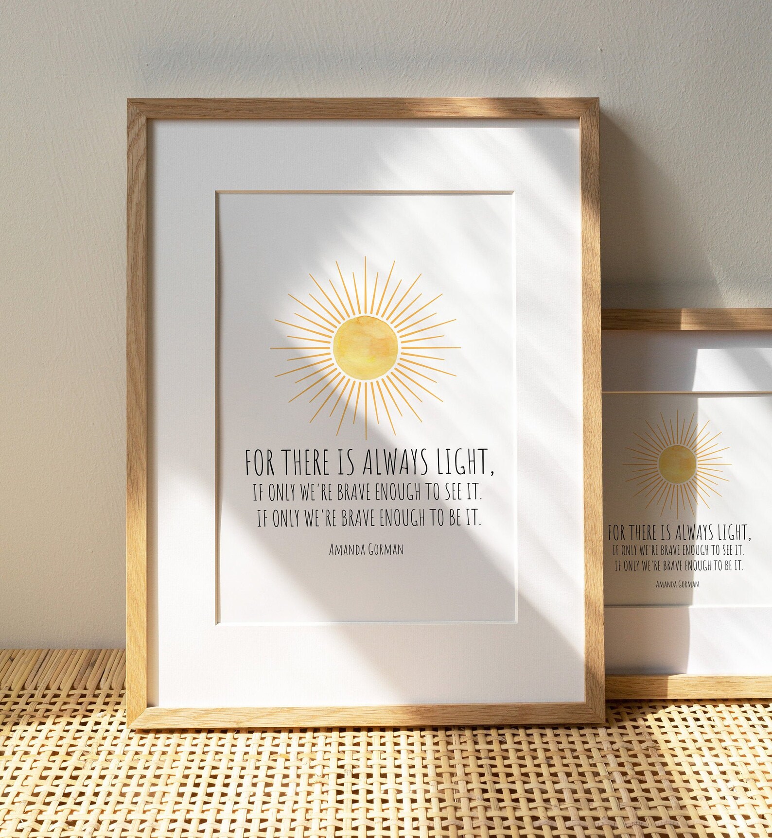 Buy There is Always Light Amanda Gorman Poem Print Poster, Brave ...