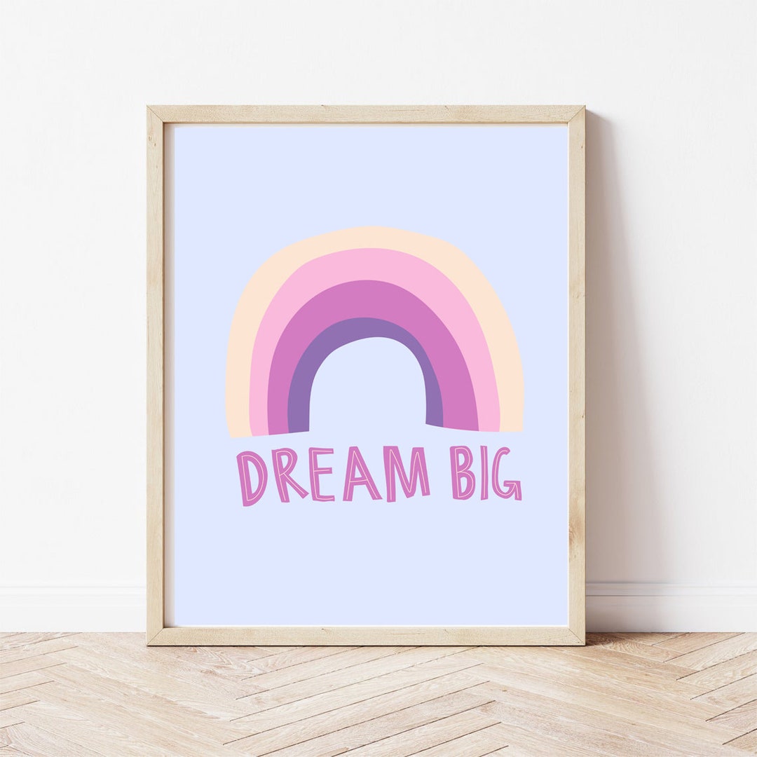 Dream Big, Affirmations for Kids, Affirmations Print, Kids Room Print ...
