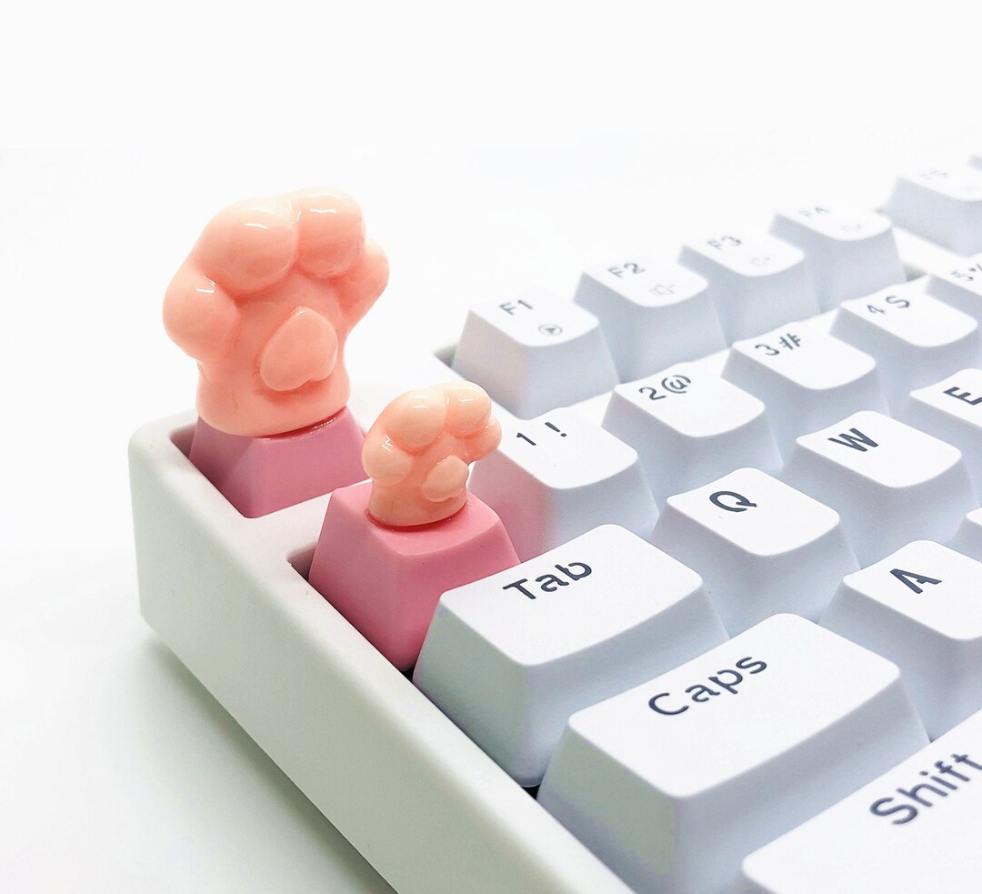 Pink Cat Paws Keycap Mini Cute PBT Dyeing Keycap R4 Keycaps - Etsy