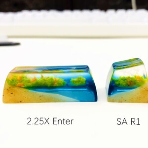 SA Resin Keycap Hawaii Beach Hawaiian Beaches Handmade Artisan - Etsy