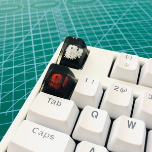 Snow Mountain & Volcano Eruption Resin Keycap Handmade SA Natural ...