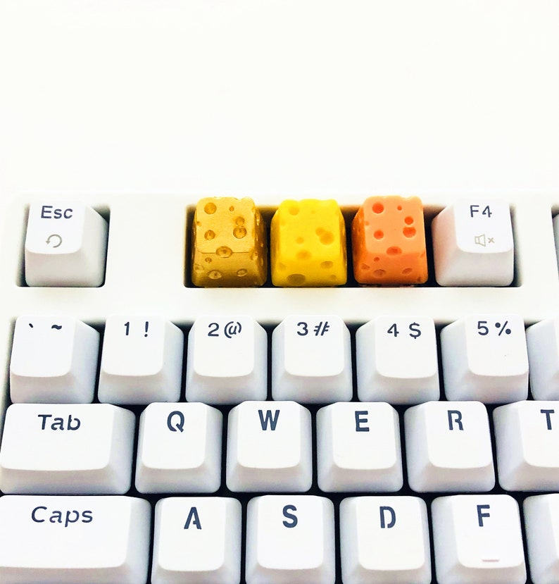 Cheese Resin Keycap Handmade Artisan Key Cap R4 OEM Keycaps | Etsy