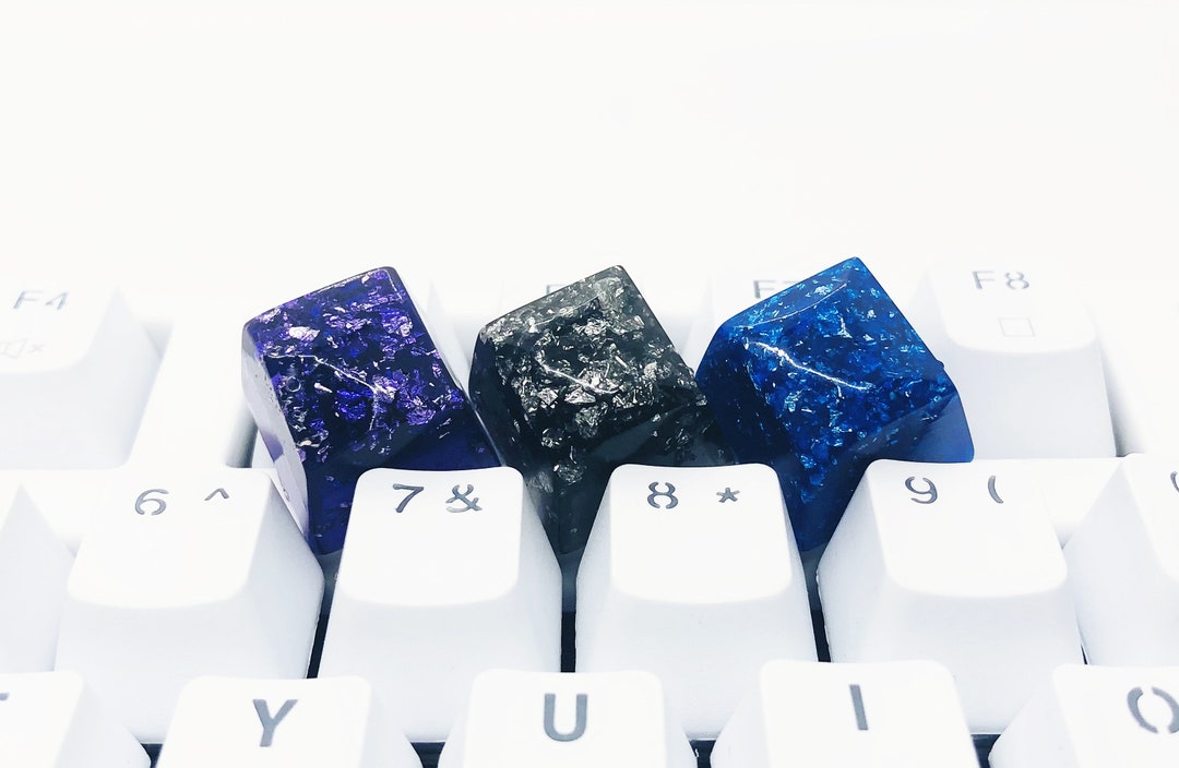 Resin & Foil Keycap Diamond Gemstone Artisan Backlit Key Cap OEM R4 ...