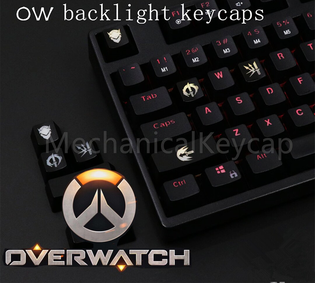 Overwatch Backlit Keycap Set OW Characters Game Skill Keycaps Artisan ...