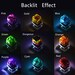 Handmade Resin Backlit Keycap Silver Foil R4 OEM Jewel Style Keycaps ...