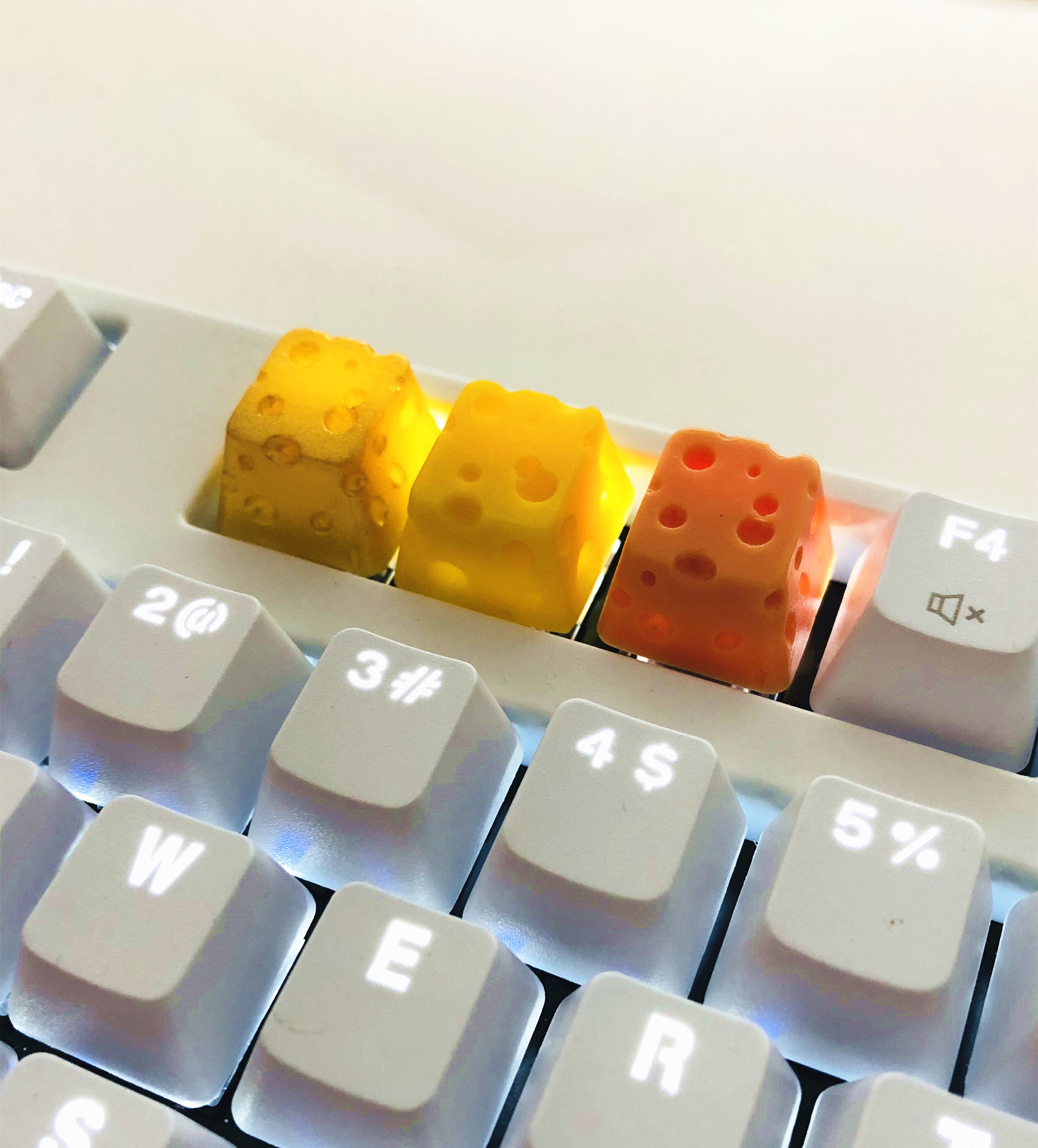 Cheese Resin Keycap Handmade Artisan Key Cap R4 OEM Keycaps | Etsy UK