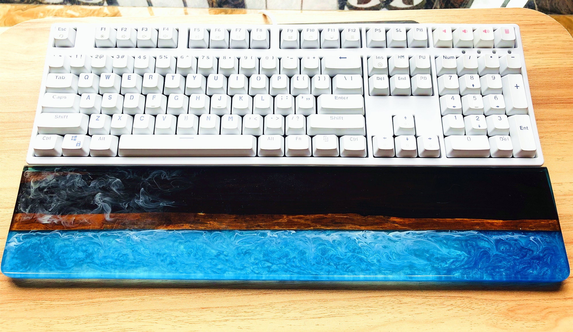 Resin & Wood Wrist Rest Handmade Natural Solid Wood Resin - Etsy