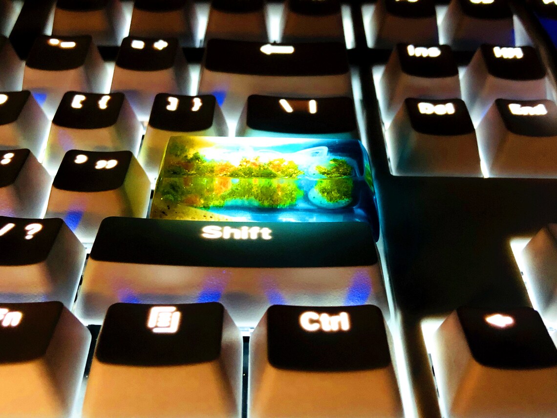 SA Resin Keycap Hawaii Beach Hawaiian Beaches Handmade Artisan | Etsy