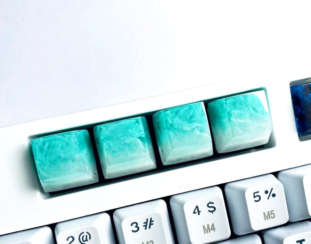 Handmade Resin Keycap Flocculent Cotton-shaped Artisan Backlit Key Cap ...