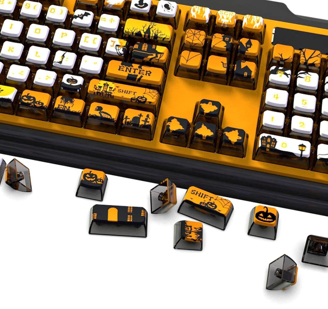 Customized Halloween Keycaps Set Backlit PBT Painting Dye-sublimation ...