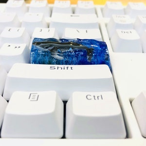 SA 2.25X Enter Left Shift Keycap 52 Hertz Whale Handmade Whale Under ...