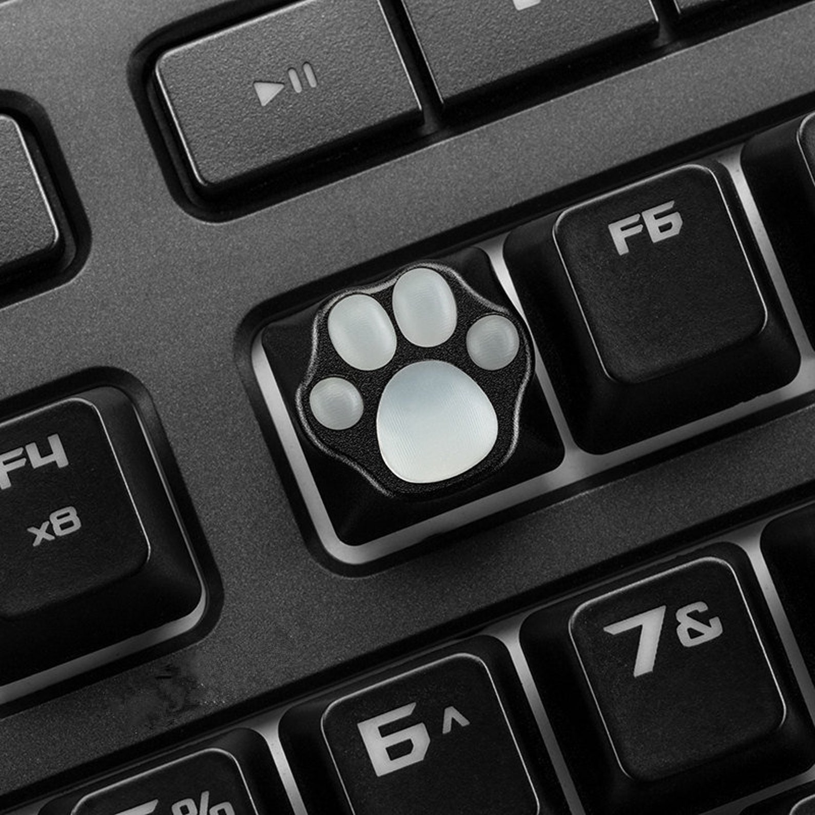 Cat Paws Metal Keycap Aluminum Alloy & Silicone Keycaps Mini - Etsy