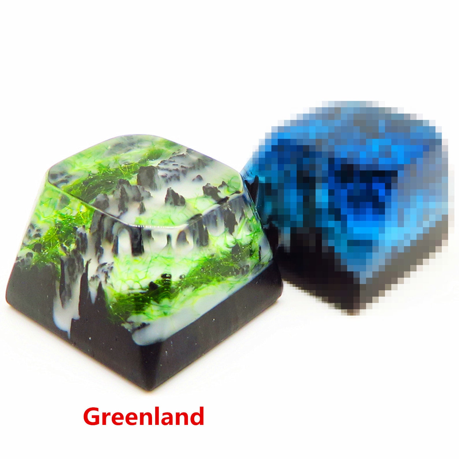 Handmade Micro Landscape Keycap Resin Wood Backlit Artisan | Etsy