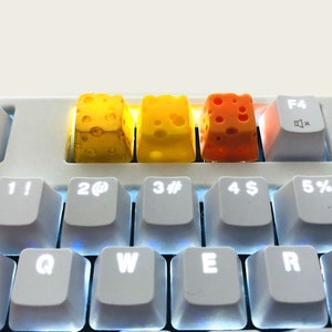 Cheese Resin Keycap Handmade Artisan Key Cap R4 OEM Keycaps for Cherry ...