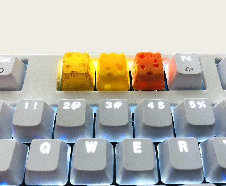 Cheese Resin Keycap Handmade Artisan Key Cap R4 OEM Keycaps | Etsy