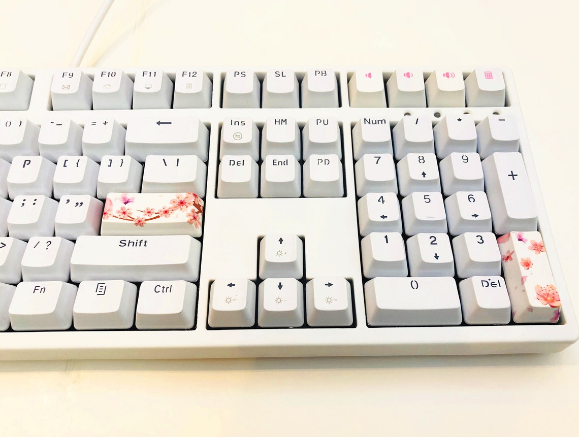 Esc 2.25X Enter 6.25X Spacebar Keycap Pink Sakura Painting | Etsy