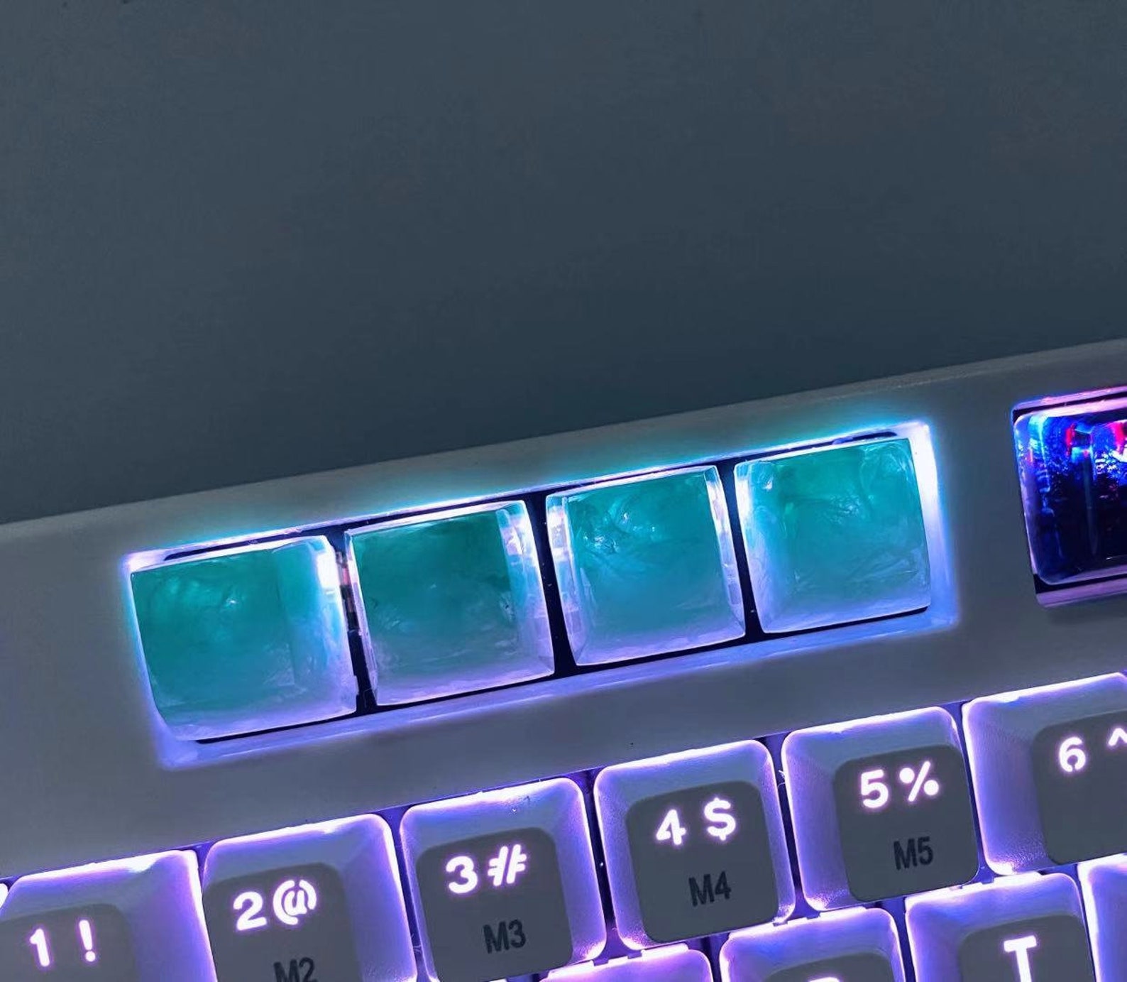 Handmade Resin Keycap Flocculent Cotton-Shaped Artisan Backlit | Etsy