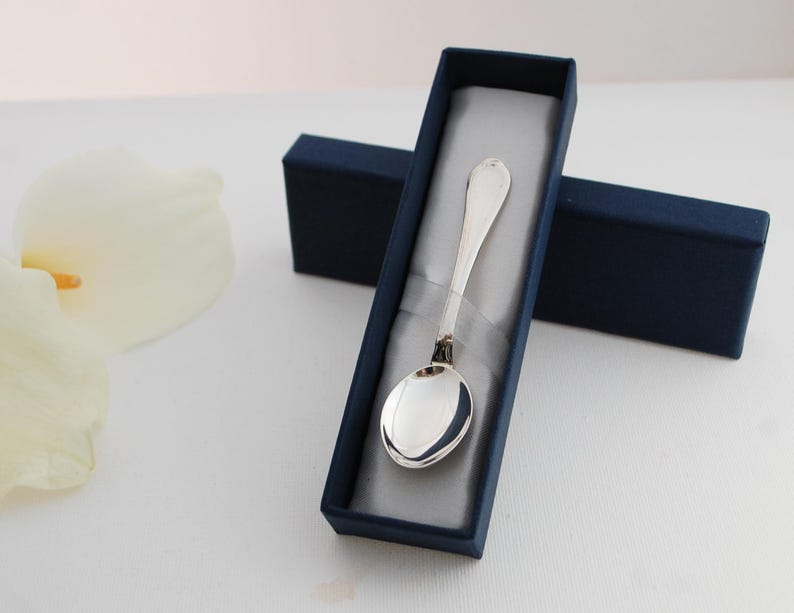 Sterling Silver Spoon 925, Personalized, Classic Baby Christening Gift ...