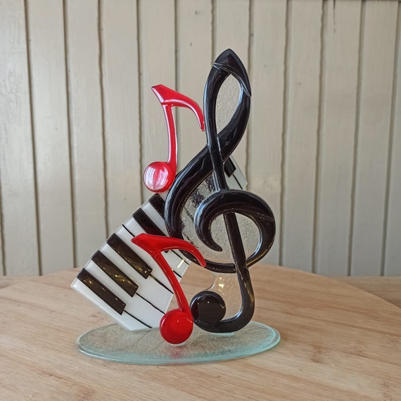 Glass Treble Clef Decoration Figurine/ Piano Treble Clef | Etsy