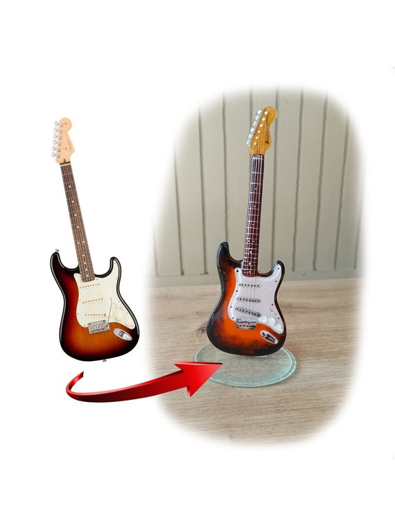 Custom Guitar Fused Glass Gift Guitarist Gift Music Gift | Etsy
