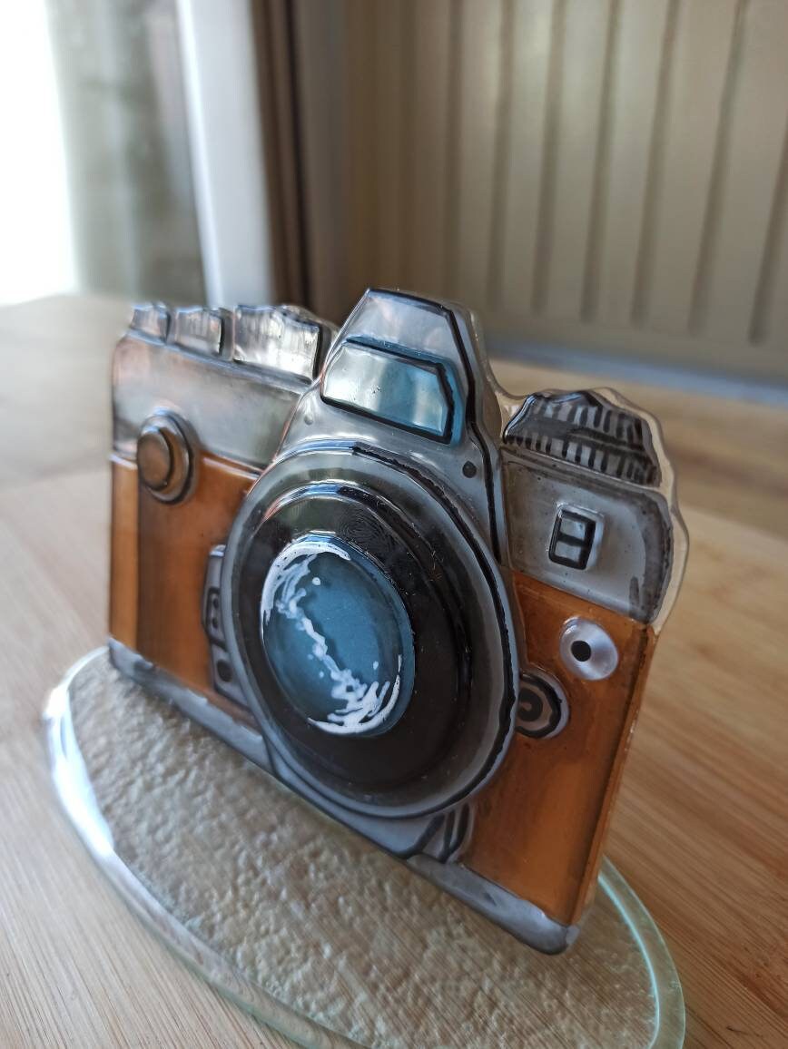 Personalized Fused Glass Photograph Machine Figurne - Etsy