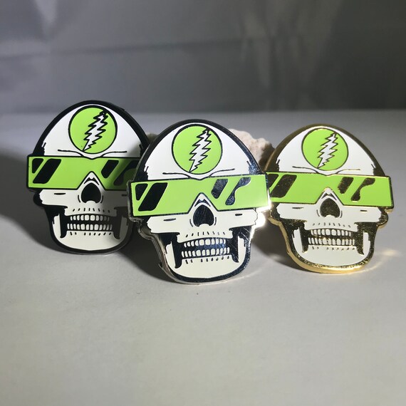 80s Dead Glow in the Dark Hat Pin Skull Limited Edition | Etsy