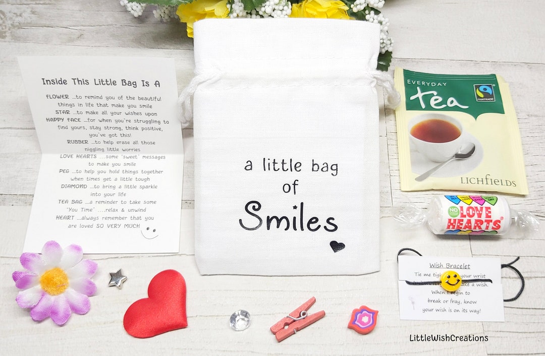 Little Bag of Smiles Positivity Gift Sentimental - Etsy UK