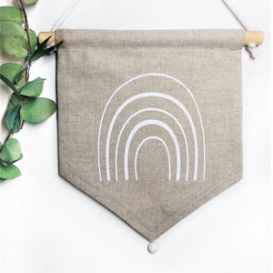 Pennant RAINBOW Nursery Rainbow Mural Baby - Etsy