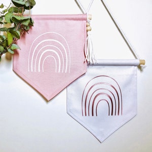 Pennant RAINBOW Nursery Rainbow Mural Baby - Etsy