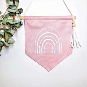 Pennant RAINBOW Nursery Rainbow Mural Baby - Etsy