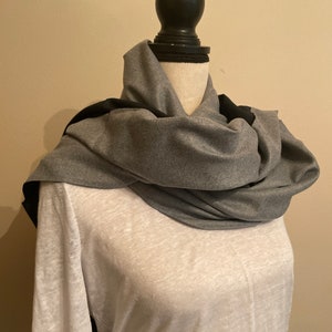 Rebozo Mexicano,reversible Rebozo, Mexican Rebozo, Black and Grey ...