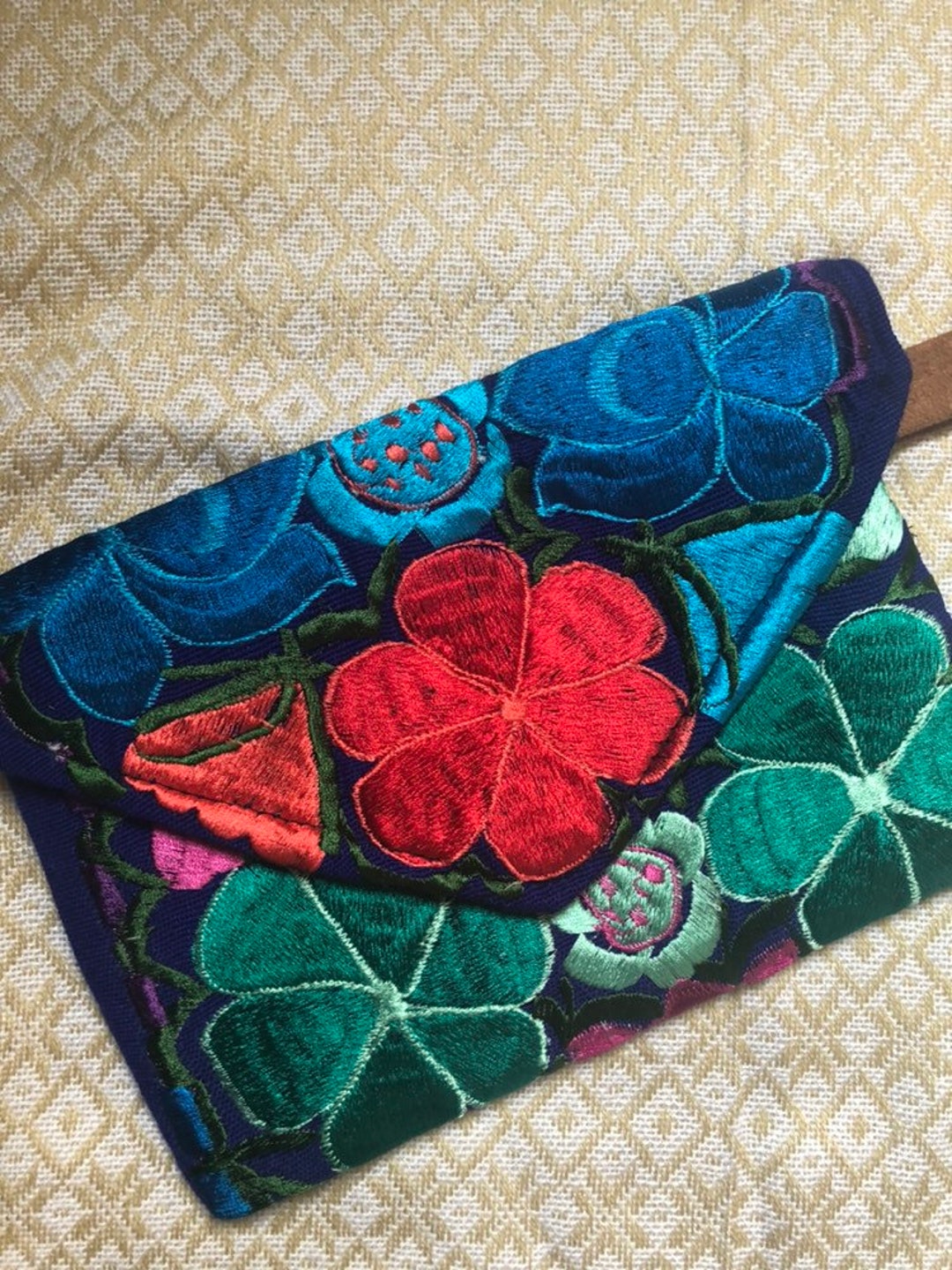 Cartera Bordada, Mexican Bag,mexican Clutch, Artesania Mexicana,bolsa ...