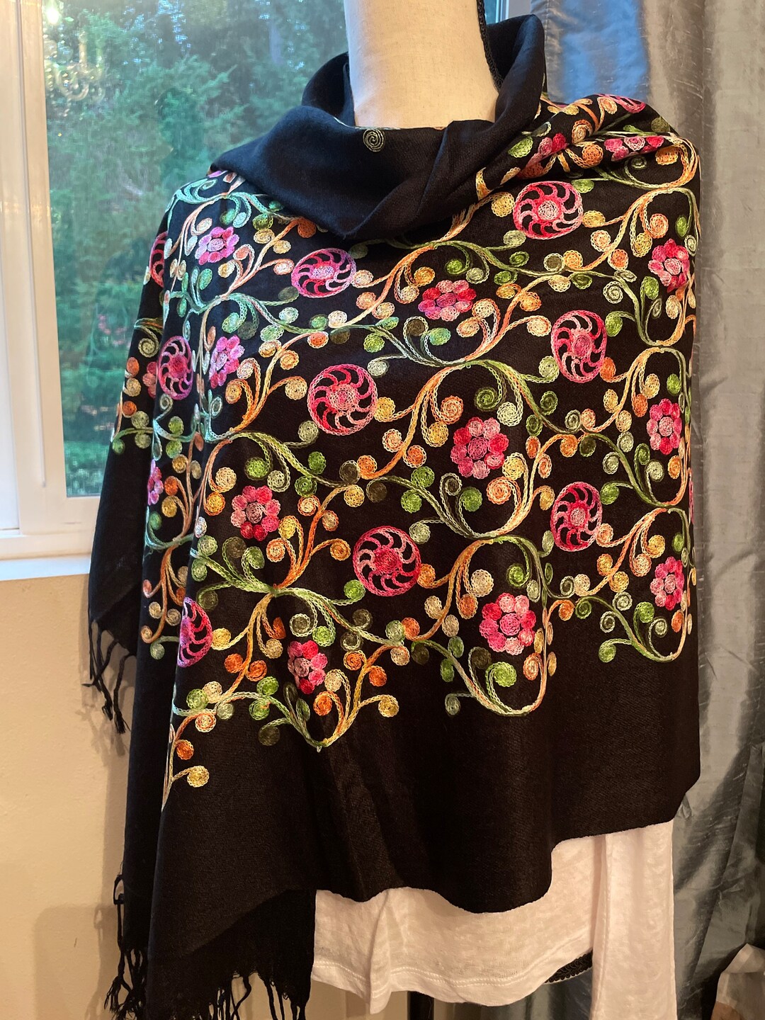 Rebozo Mexicano,mexican Rebozo,embroidered Rebozo,mexican Wrap,mexican ...