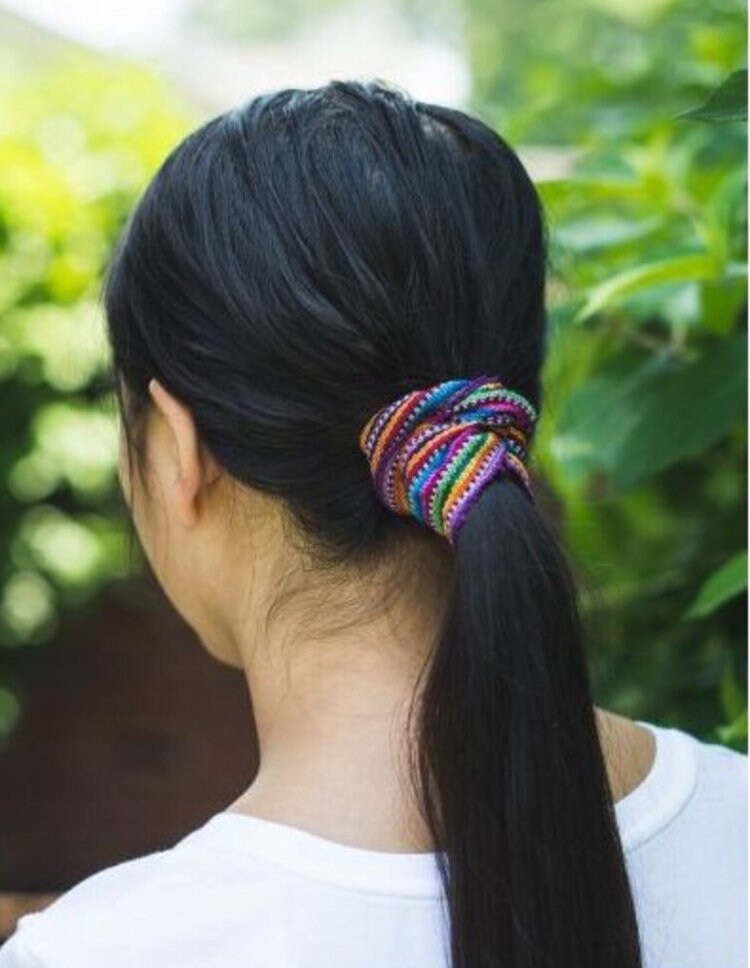Mexican Scrunchie, Hair Accessory, Handmade Scrunchie, Scrunchies ...