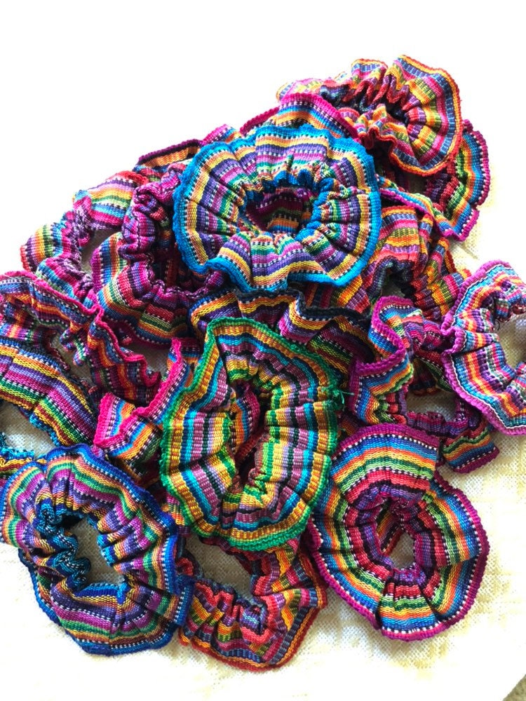 Mexican Scrunchie, Hair Accessory, Handmade Scrunchie, Scrunchies ...