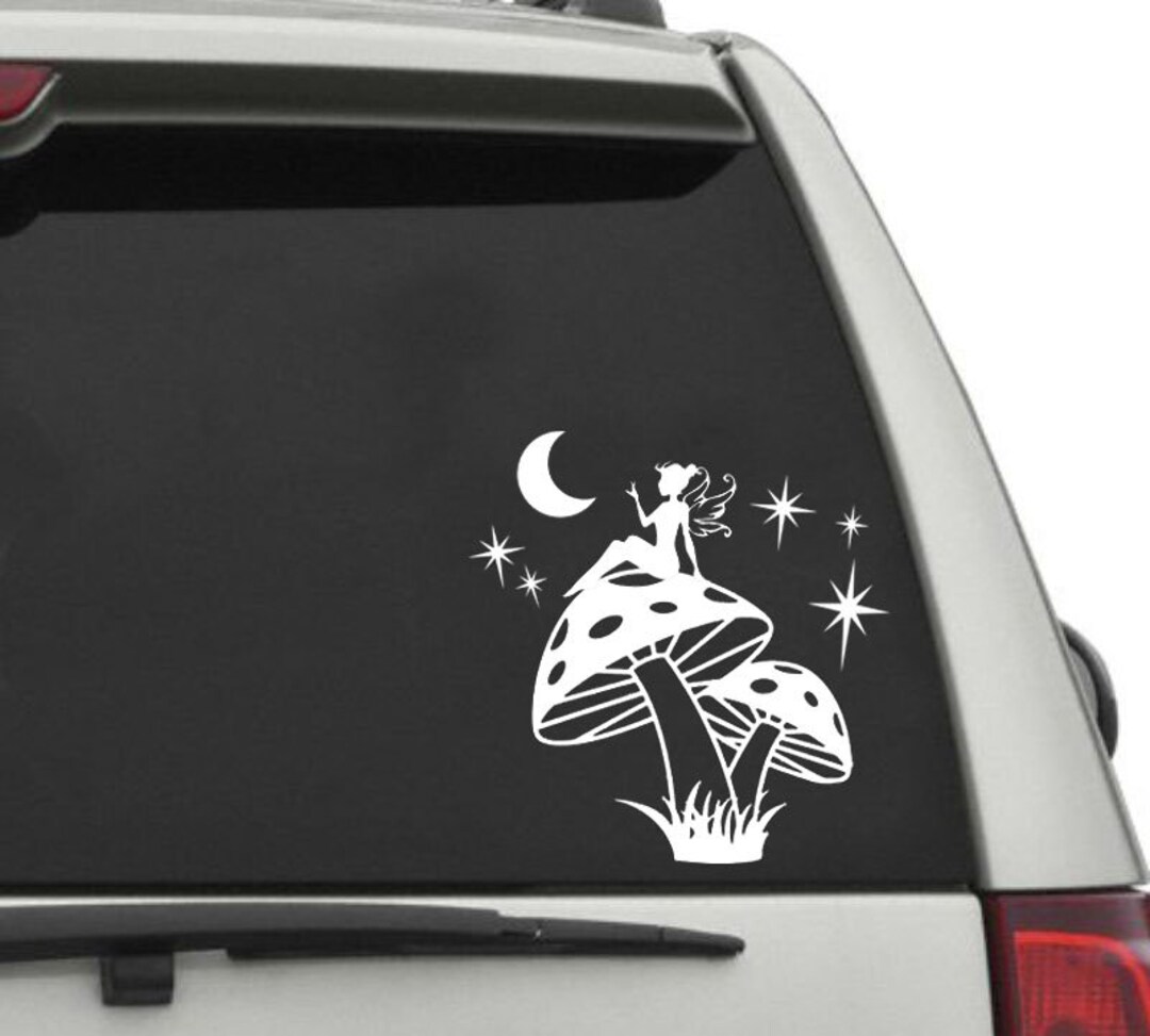 Mushroom Fairy Decal - Etsy