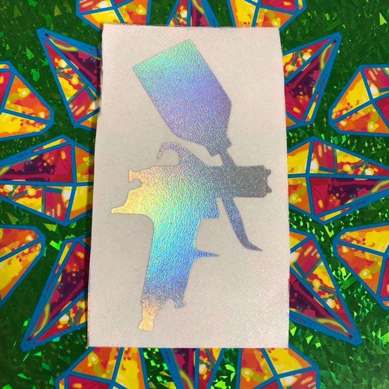 Spray Gun Sticker Decal | Etsy