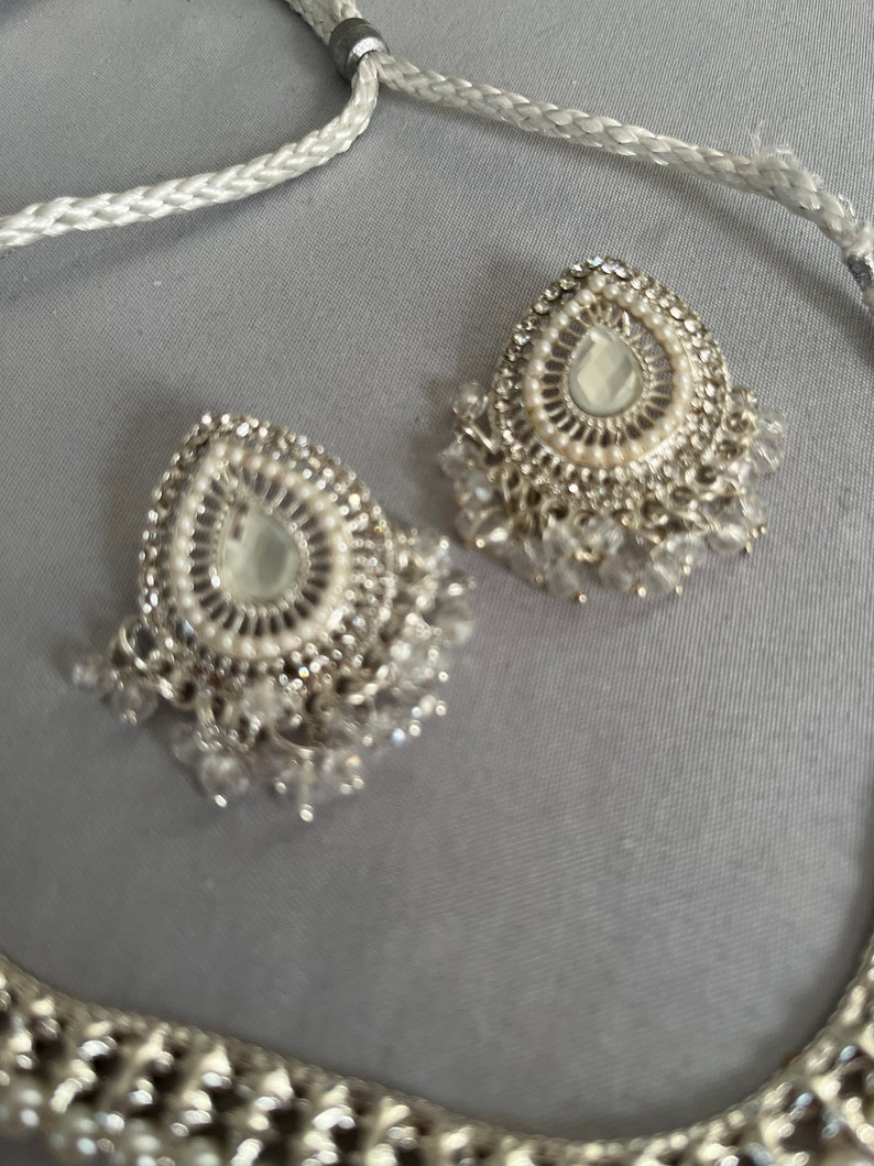 Stone Work Necklace Set in 4 Colors. - Etsy