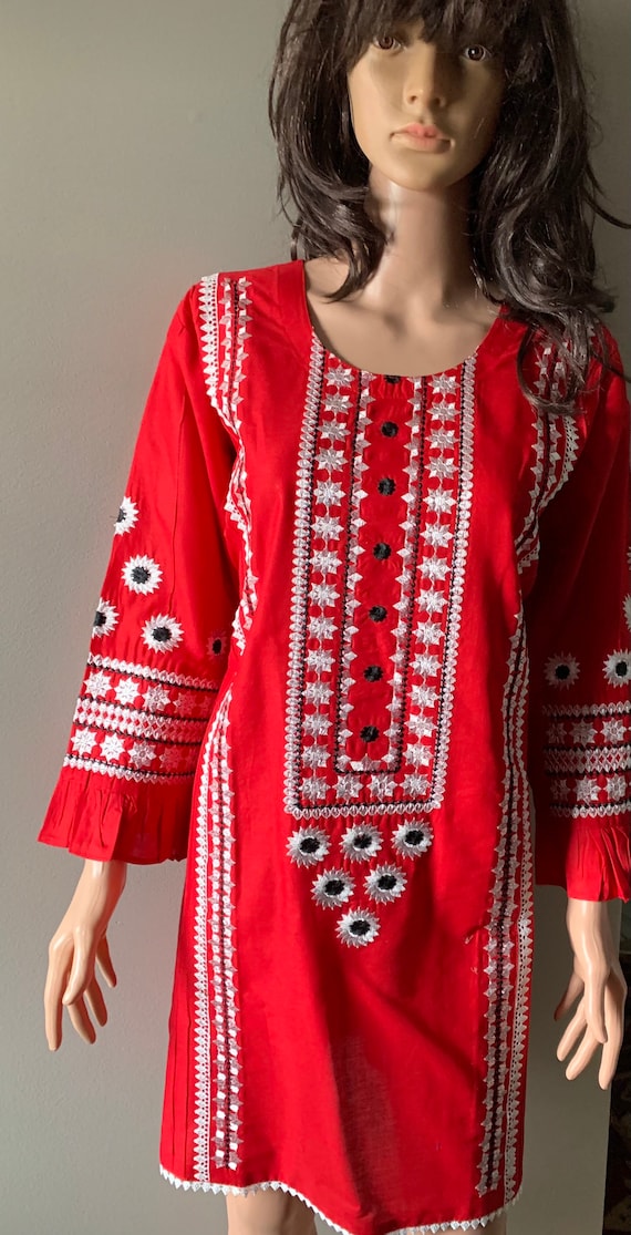 Red Egyptian Style Dress