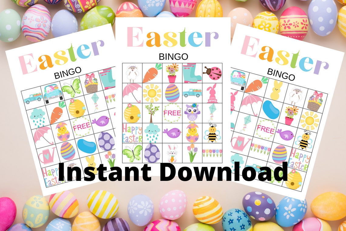 Easter Bingo | Easter Activities | Easter Party Game | Spring Bingo ...