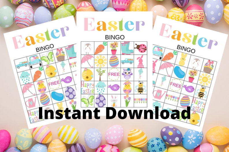 Easter Bingo | Easter Activities | Easter Party Game | Spring Bingo ...
