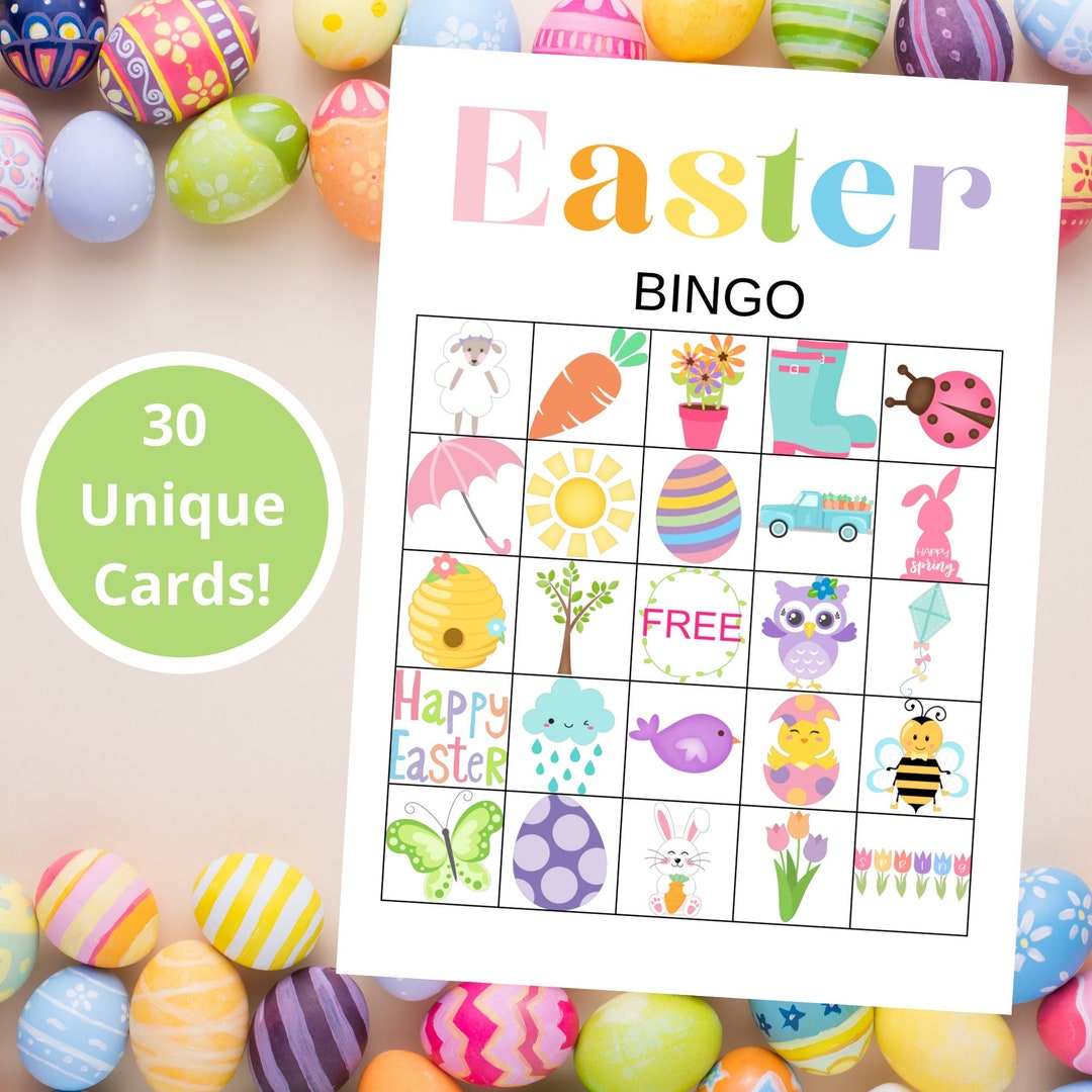Easter Bingo | Easter Activities | Easter Party Game | Spring Bingo ...