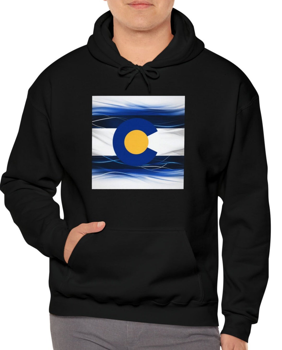 Colorado Police Men Woman Thin Blue Line Unisex Hooded - Etsy